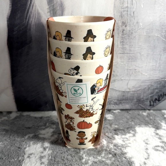 Peanuts | Dining | Snoopy Peanuts Fall Halloween Bamboo Cups | Poshmark